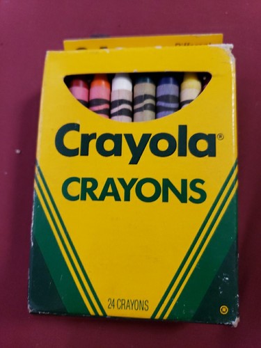 New Vintage 1990 Box of 24 Crayola Crayons | eBay