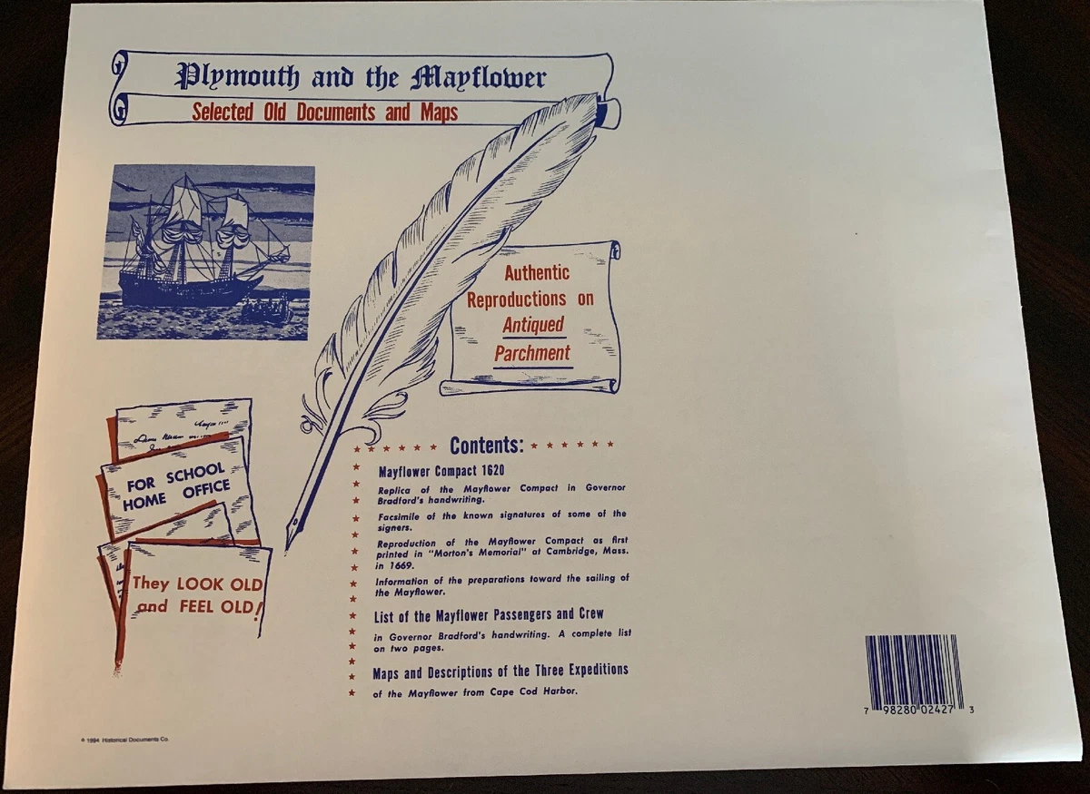 Mayflower Compact Original Document