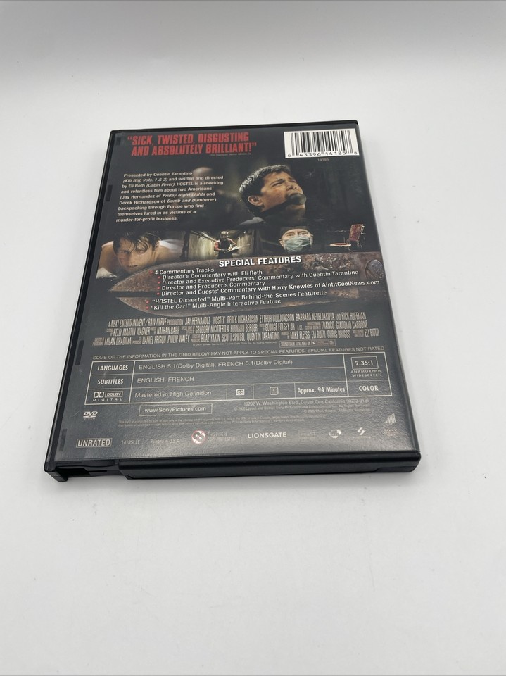 Hostel DVD. Used Horror. Unrated. Eli Roth. Jay Hernandez. Blockbuster ...