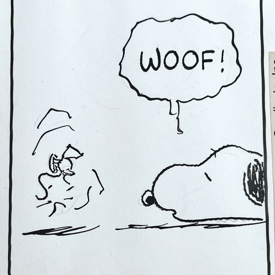 CHARLES SCHULZ * PSA * Original Snoopy Artwork Strip Signed * Autograph ...