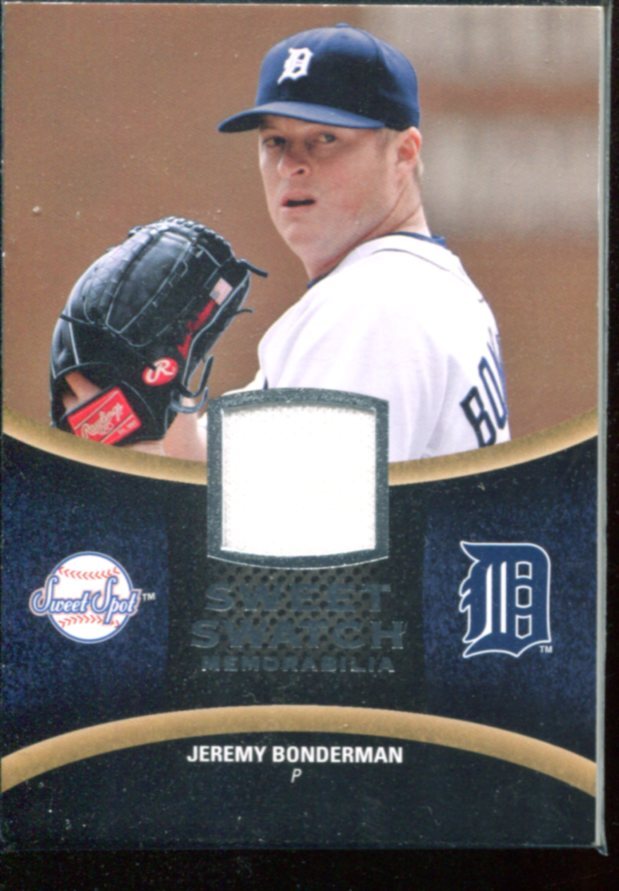2008 Sweet Spot Swatches #SJB Jeremy Bonderman Jersey Card | eBay