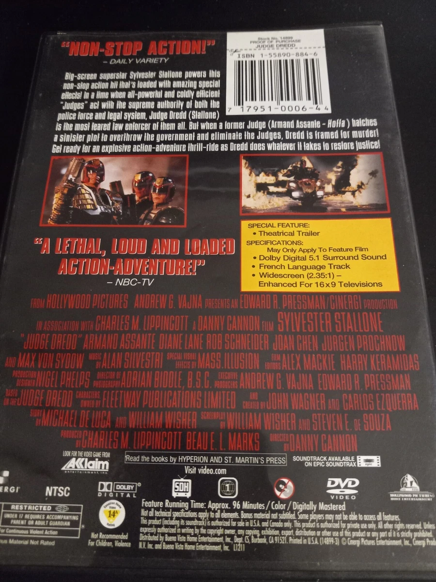 Dredd 2022 Dvd Cover