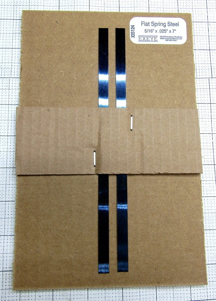 Flat spring steel for repairing antique door locksets - 2 each of 7 ...