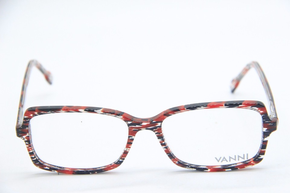 NEW VANNI V1872 A20 RED GRAY AUTHENTIC EYEGLASSES FRAMES 55-17 | eBay