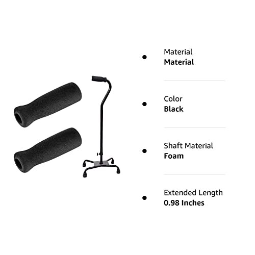 2Pcs Heavy Duty Foam Cane Handle Grip Replacement for Standard Sized ...