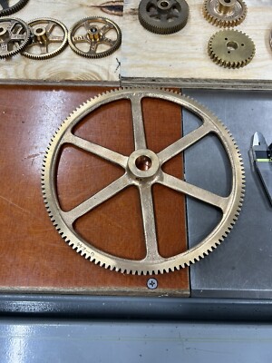 HUGE BOSTON GEAR G244 BRONZE SPUR GEAR LIVE STEAM 16 PITCH 128 TEETH ...