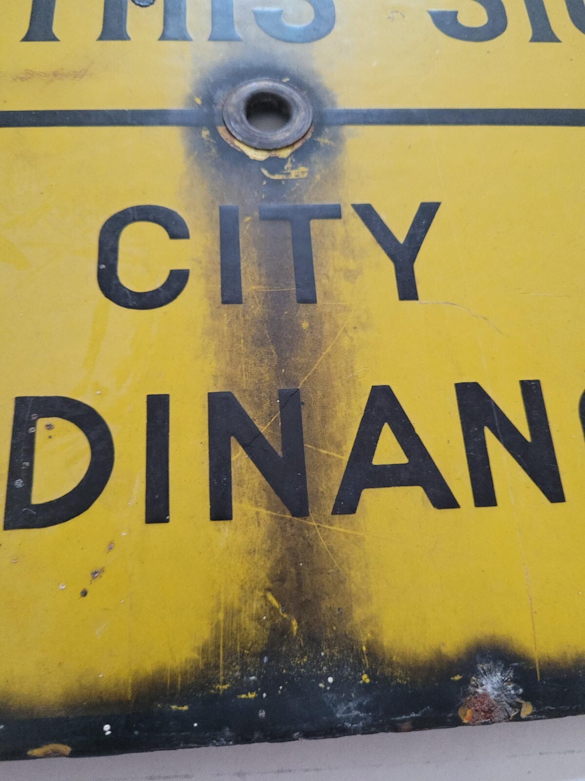 Vintage Early Bus Stop No Parking Porcelain Advertising Sign Chicago ...