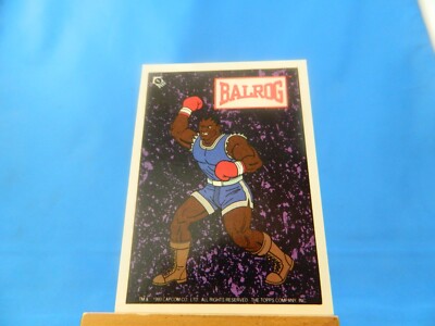 Balrog Capcom Street Fighter 1993 Card Sticker #1 | eBay