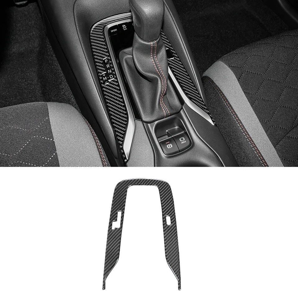 Carbon Fiber for / 2019-2023 Center Console Gear Frame8468 | eBay UK