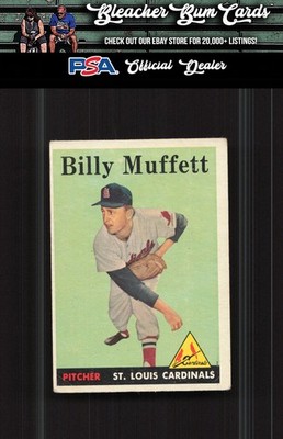 1958 Topps 143 Billy Muffett Rookie Warped | eBay