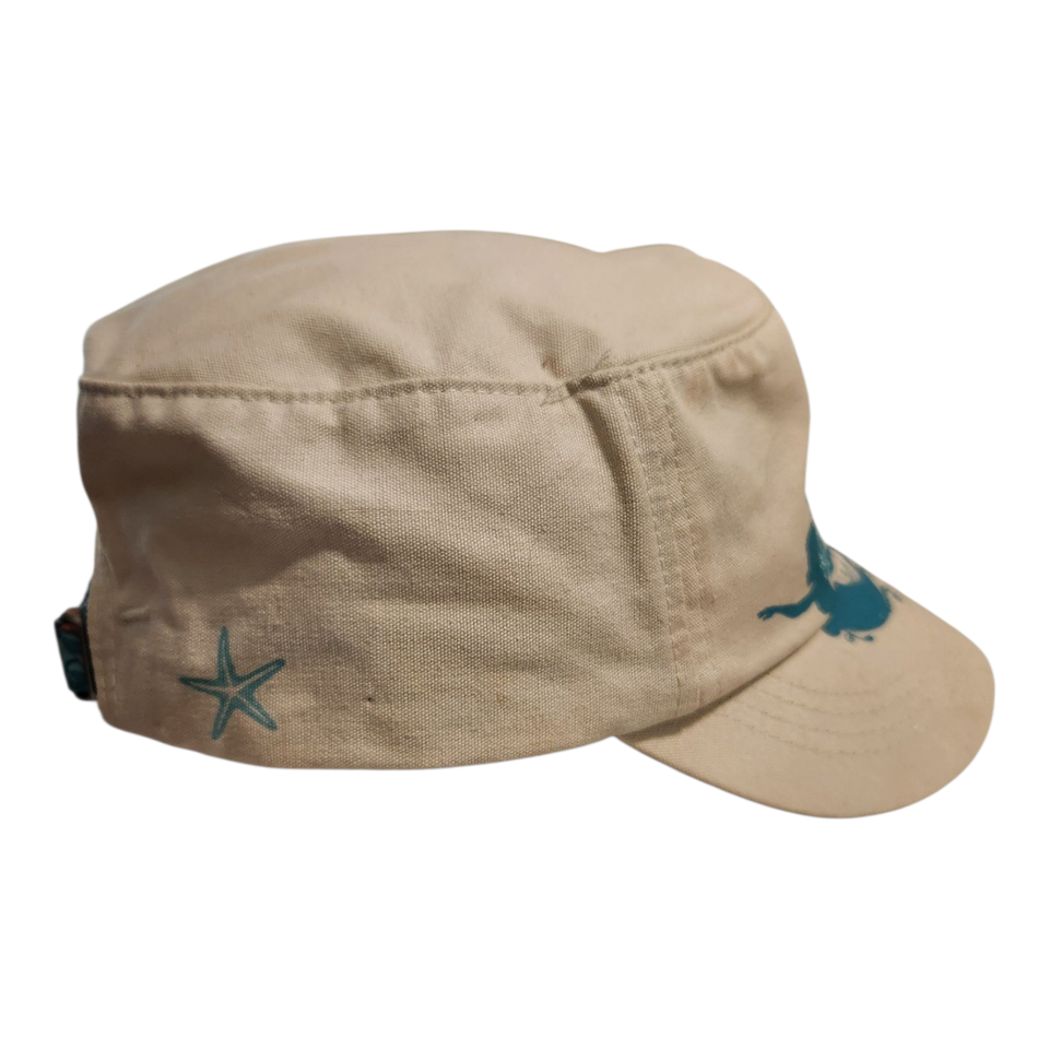 Disney Parks Little Mermaid Hat Ariel Seas The Moment Cadet Cap Floral ...