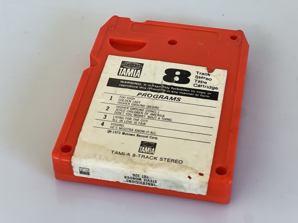 Stevie Wonder: Innervisions (1973) 8 Track Tape Tamla Rebuilt Cassette ...