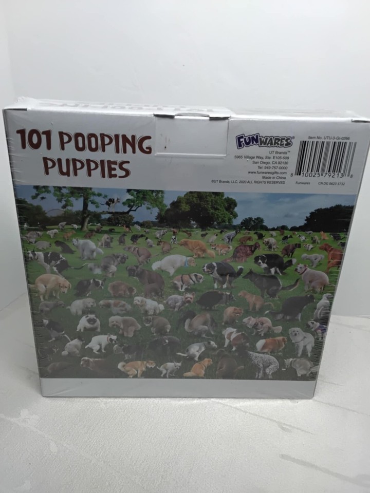 101 pooping puppies puzzle Dogs 1000 piece jigsaw by funwares brand new ...