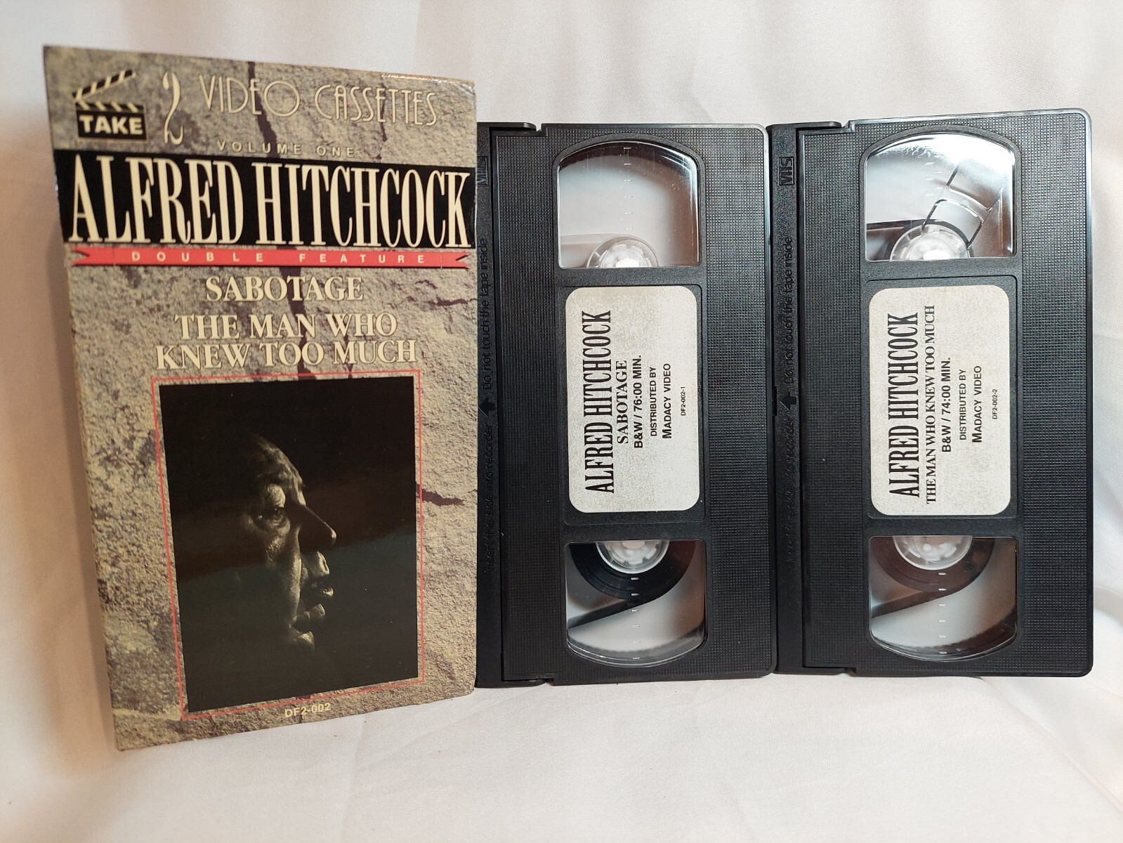 Alfred Hitchcock Sabotage The Man Who Knew Too Much VHS 2-Tapes Double ...