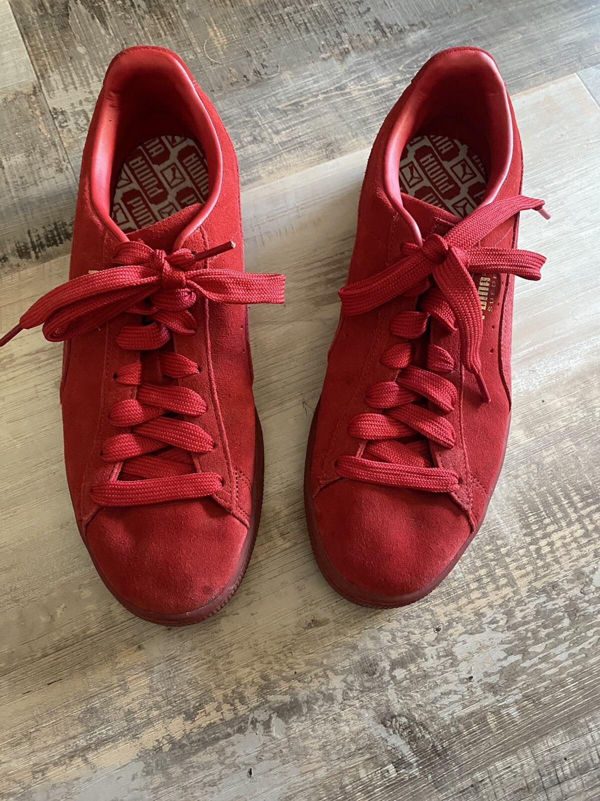 Puma Red Suede Sneakers - Gem