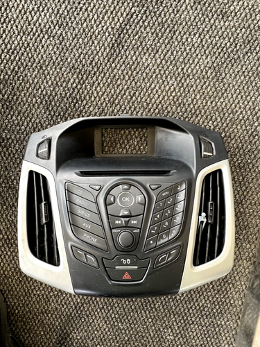 12-14 FORD FOCUS RADIO CONTROL PANEL DASH BEZEL AC VENT TRIM BLACK ...