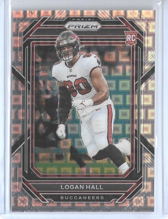 2022 PANINI PANDORA PRIZM FOOTBALL LOGAN HALL ROOKIE CARD #381 ~ 400/ ...