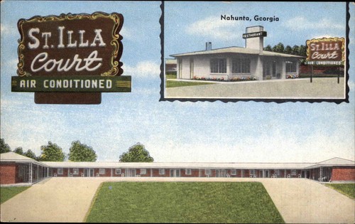Nahunta Georgia GA St. Illa Court Motel Vintage Postcard | eBay
