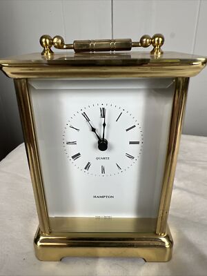 Hampton Brass Clock | eBay