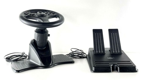 Nintendo 64 N64 V3 FX Racing Wheel and Pedal SV380A InterAct Black ...