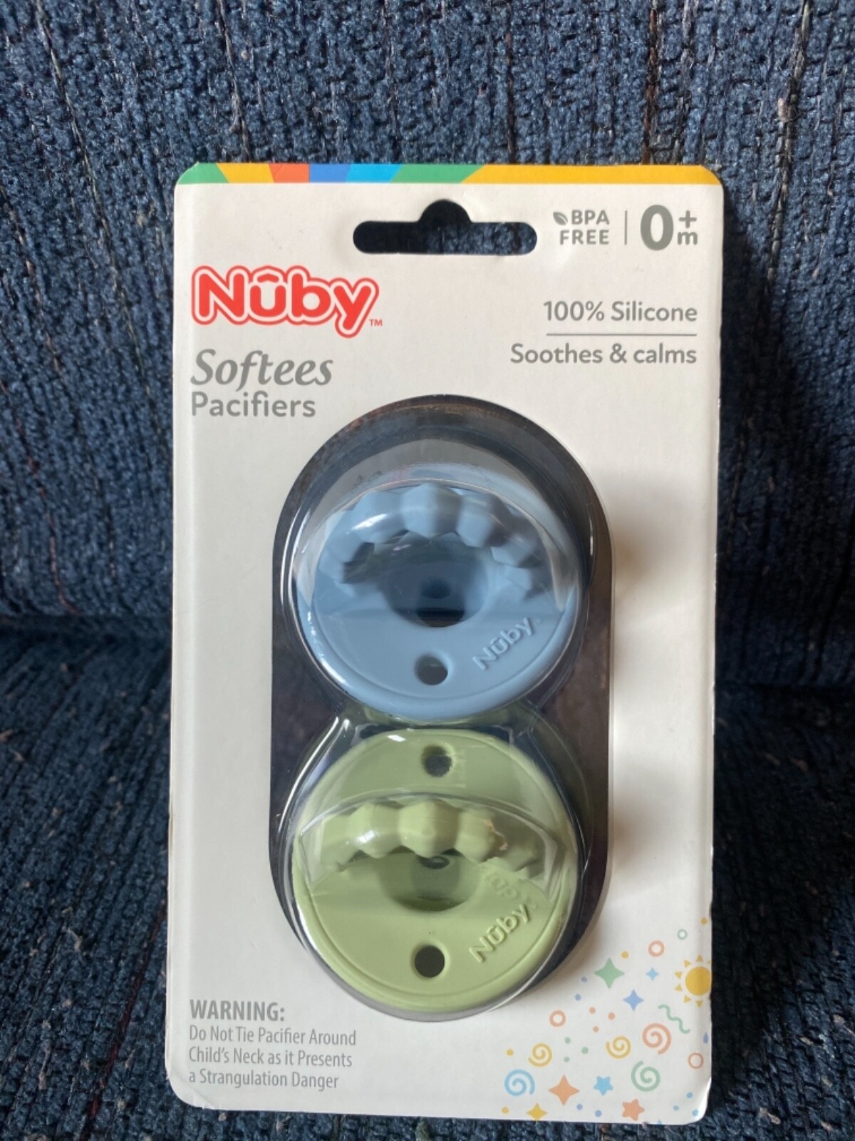 Pacifiers softees nuby soothes & calms 0+M Brand New | eBay