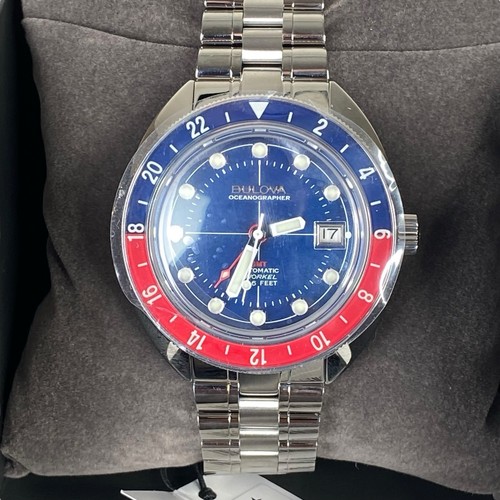 Bulova Devil Diver Automatic Oceanographer GMT 96B405 New In Box RRP ...