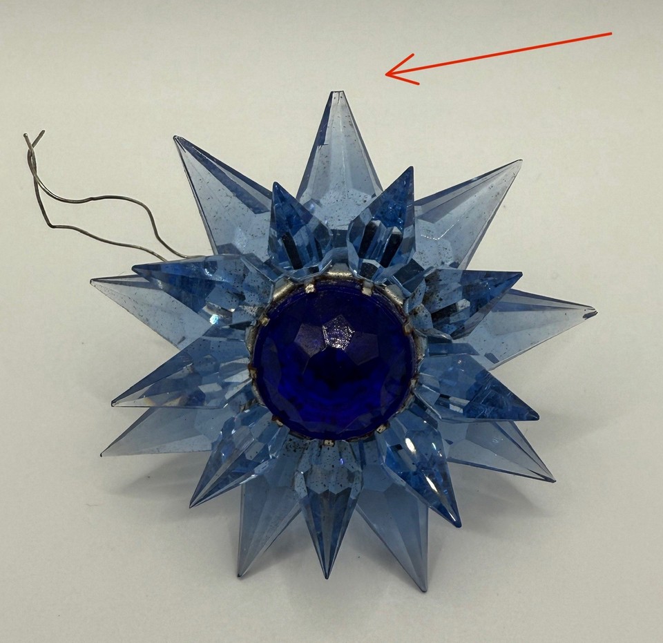 Vintage Wonder Star Matchless Double Row Blue & Blue Christmas Light ...