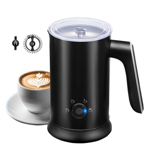HealSmart Electric Milk Frother, 4 in 1 Milk Steamer, 240ml/8.12oz ...