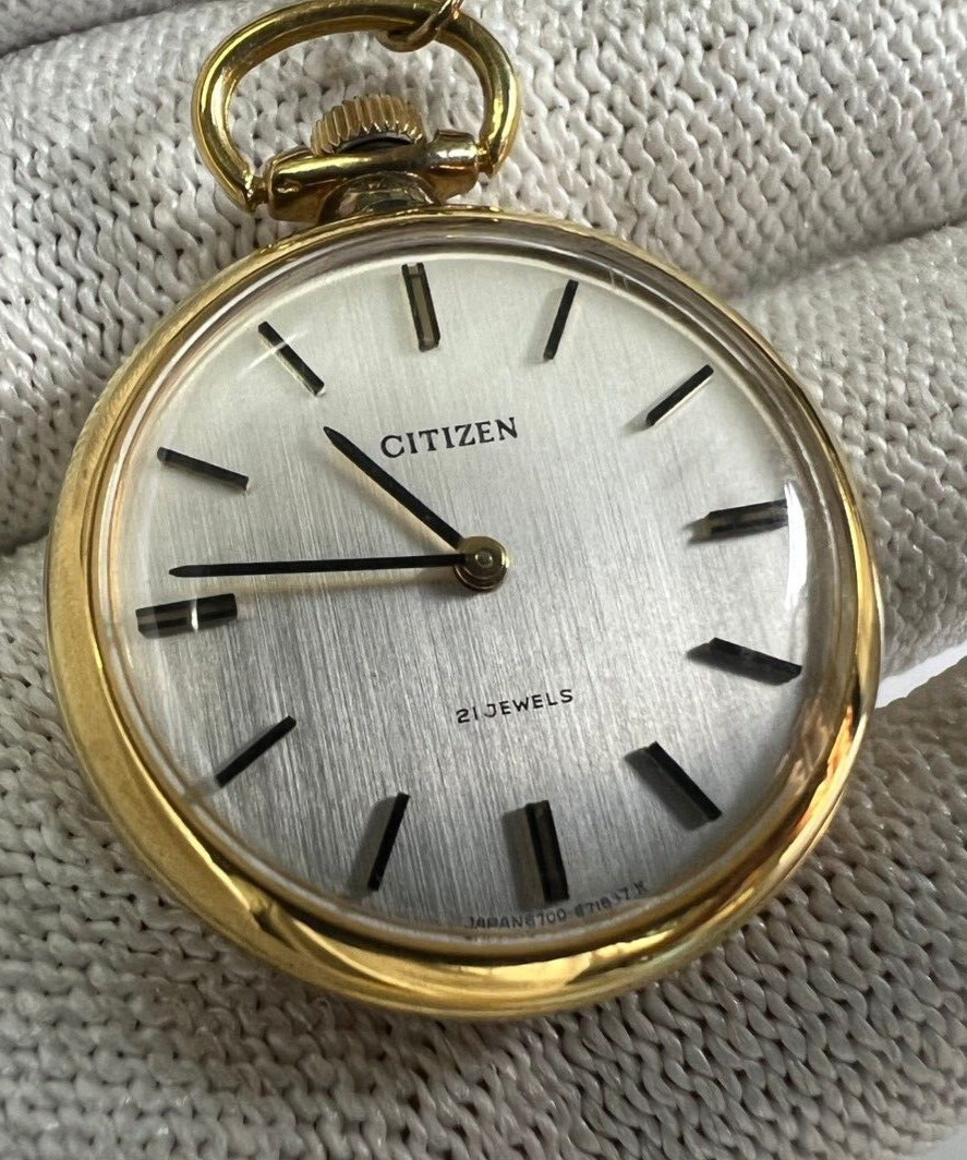 Citizen pocket watch 21 jewels 28.8 mm running cal 67… - Gem