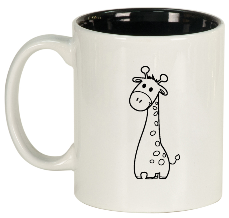 11oz Ceramic Coffee Tea Mug Glass Cup Cute Giraffe | eBay