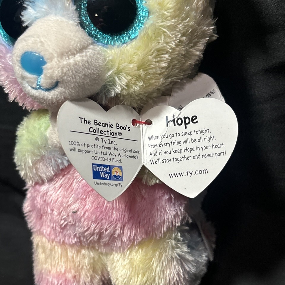 Ty Beanie Boos - HOPE the Tie-Dye Praying Bear (6 Inch) | eBay