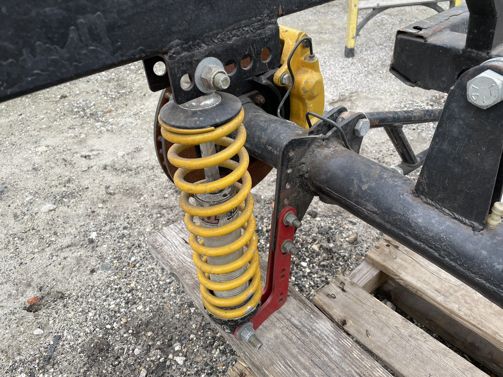 1962 Corvette Gasser rearend w/ladder bars, coil overs, frame clip ALL ...