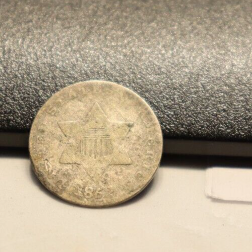 1852 US 3 Cent Silver Coin (Trime) G (Dark) | eBay