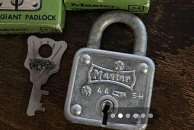 Vintage Master padlock Little Giant Padlocks #44 No. 44 suitcase lock ...
