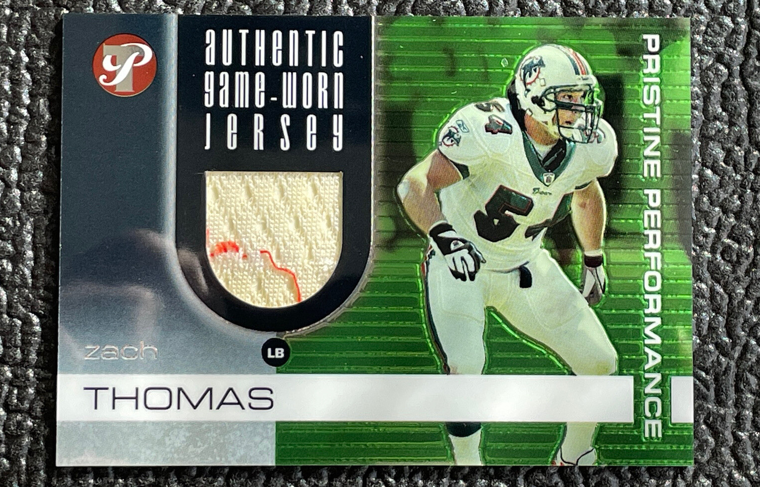 🔥ZACH THOMAS 2003 TOPPS PRISTINE PERFORMANCE 2 COLOR GAME USED JERSEY CARD!🔥 | eBay