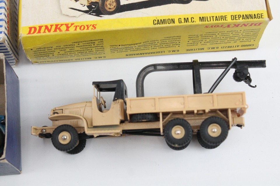 Pair of Vintage Dinky Toys 582 Pullmore Car Transporter 808 Camion GMC ...