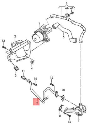 Genuine VW Golf R32 GTI Rabbit Variant 4Motion Jetta Air Pipe ...