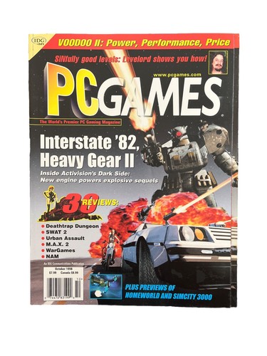 Vintage PC Games Magazine Vol.5 No.8 October 1998 - Interstate’82 ...