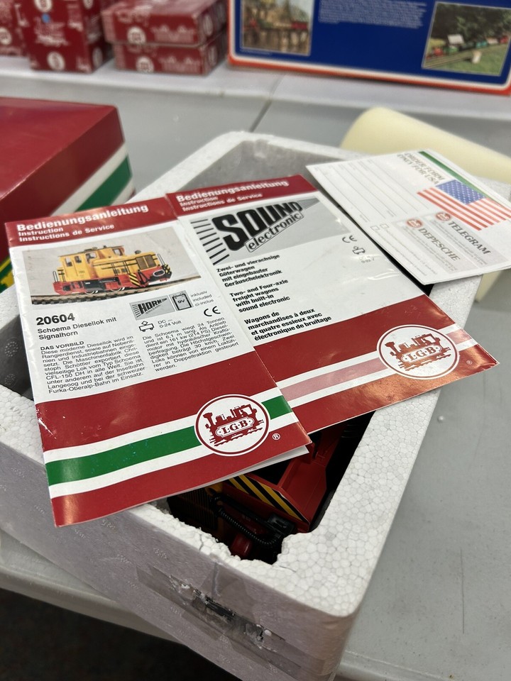 LGB 20604 Schoema Diesel Locomotive Switcher Yellow G Scale original ...