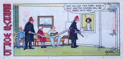 Berry's World by Jim Berry - lot of 16 color Sunday comic pages from ...