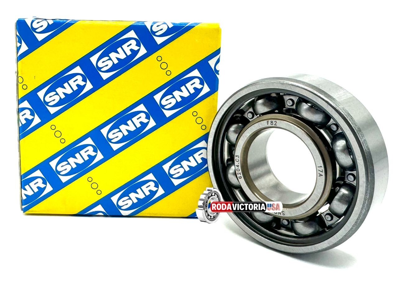 SNR NTN 6204 C3 DEEP GROOVE BALL BEARING, OPEN TYPE, NO SEALS 20x47x14 ...