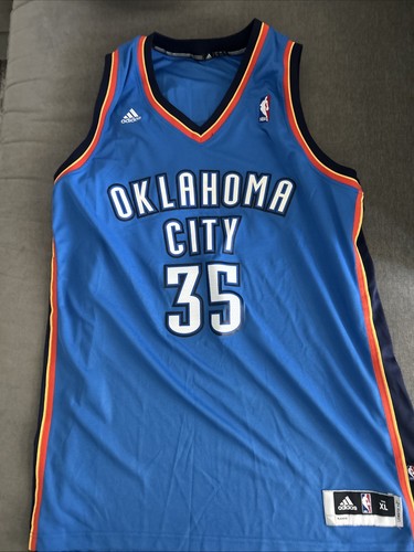 Kevin Durant KD #35 NBA Adidas Basketball Oklahoma City Thunder Jersey ...