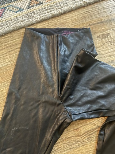 Commando Control Faux Leather Leggings Womens Small Pants Black | eBay