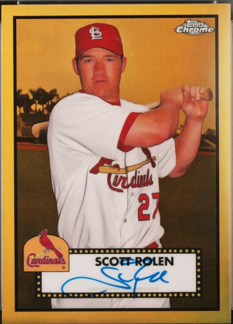 2021 Topps Chrome Platinum Anniversary - Autographs Scott Rolen #PA-SR ...