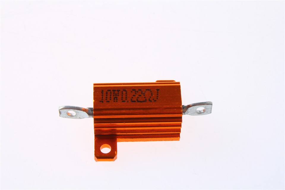 4Pcs Gold Tone Chassis Mount Aluminum Clad Power Resistors 10W 0.22 Ohm ...