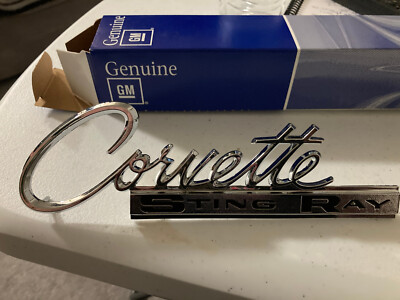 SALE-----Corvette Stingray Script Rear Emblem New with Box | eBay