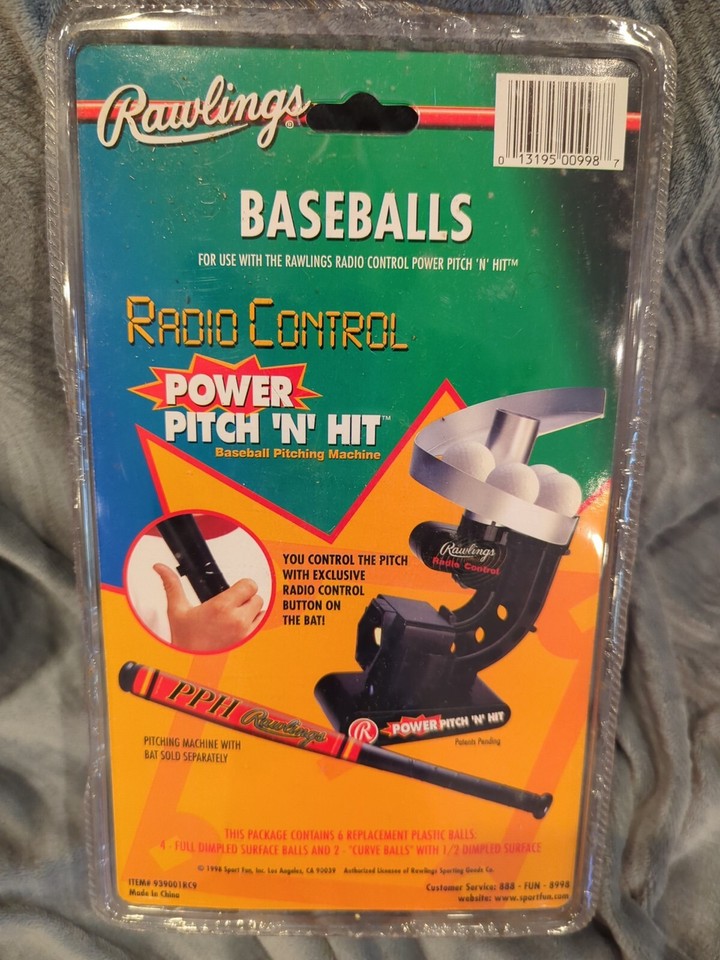 NEW Rawlings Power Pitch n Hit Replacement Baseballs for Radio Control ...