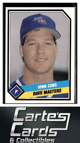 David Masters 1989 CMC Iowa Cubs #6 Chicago | eBay