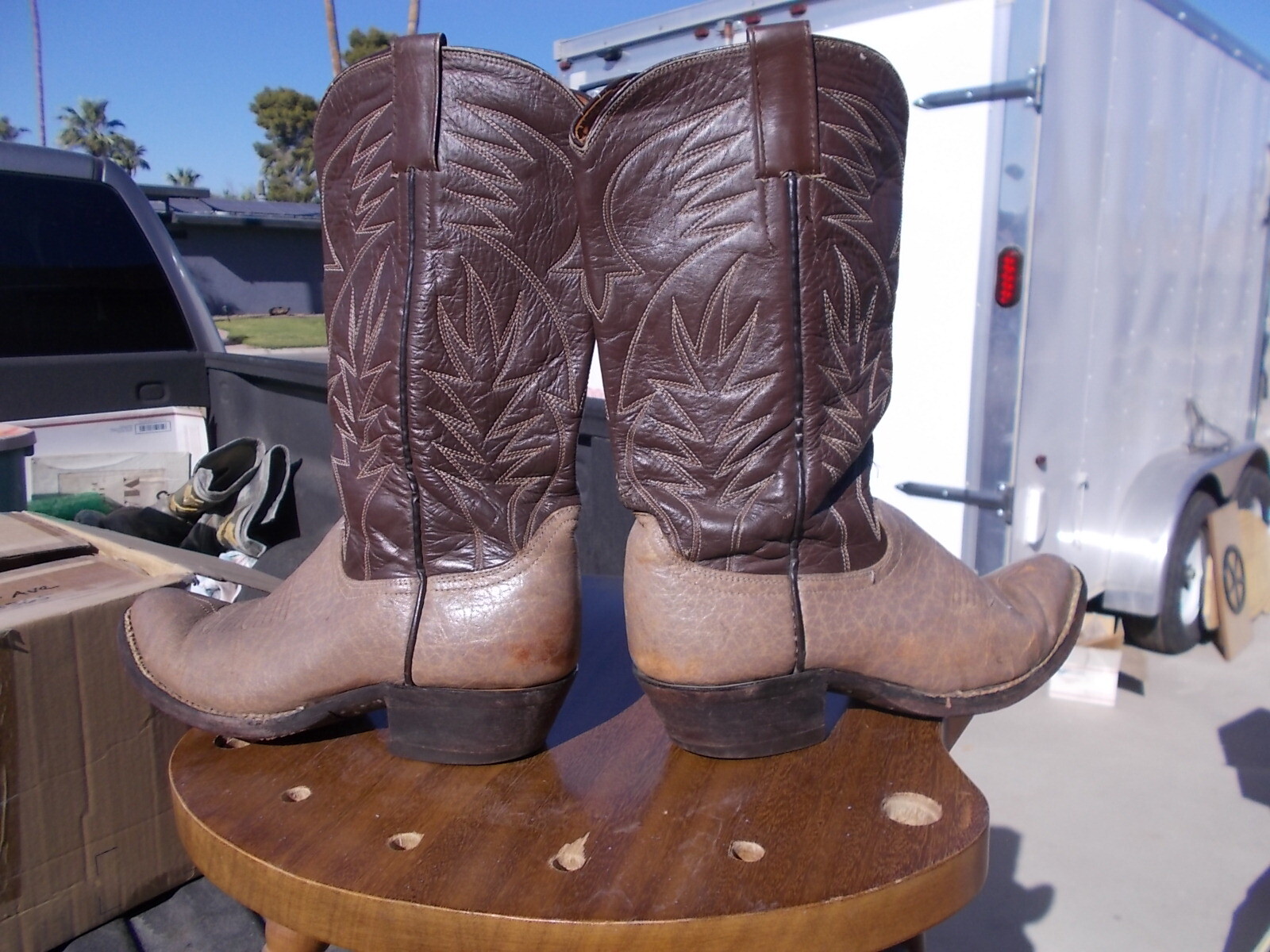Vintage Distressed Unbranded Western Cowboy Boots Mens Sz 8 D | eBay