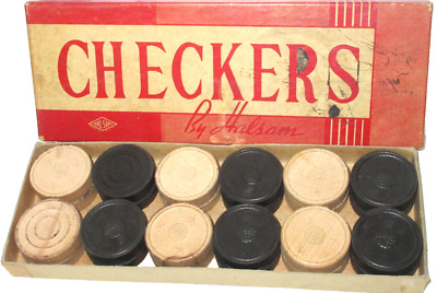 Vintage checkers game by Halsam (B13) | eBay